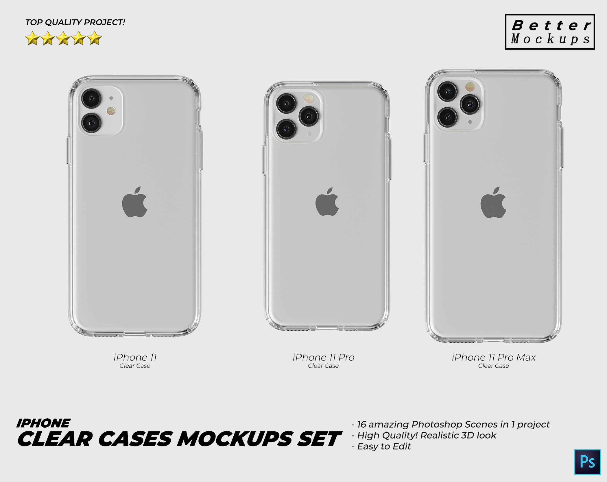 All iPhone Clear TPU Case Mockup – Bettermockups
