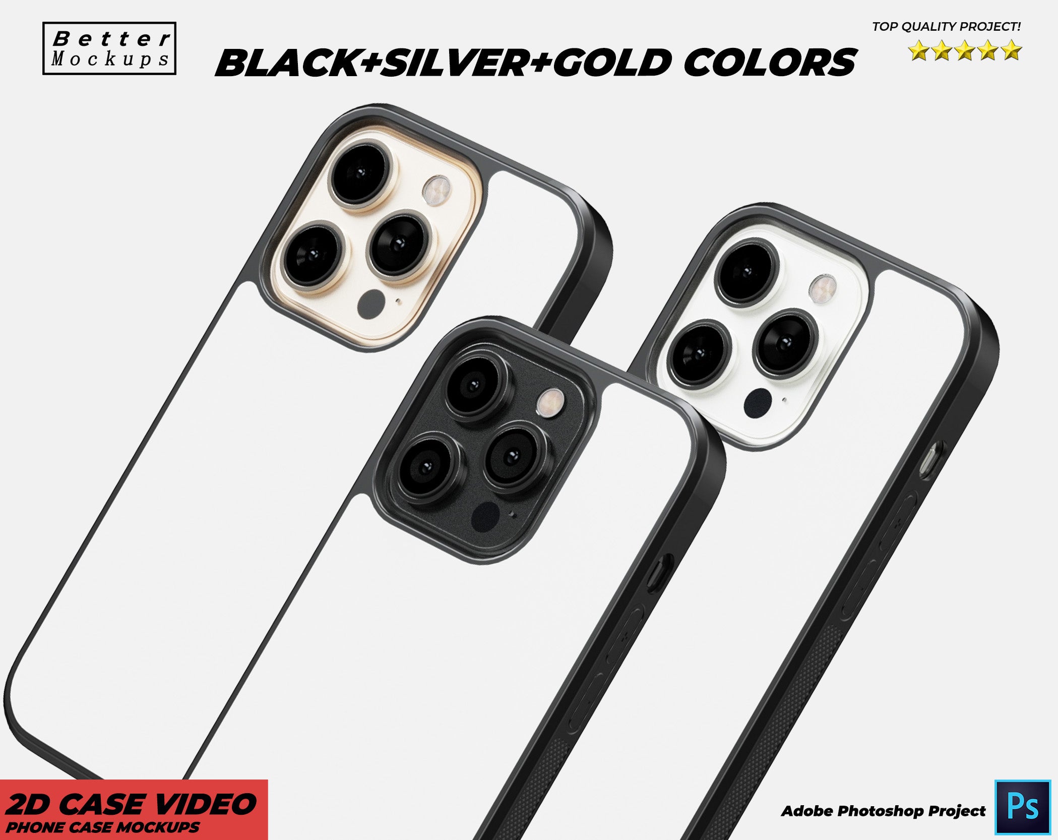 iPhone 14 Pro 2D Case Video Mockup Showcase Project – Bettermockups