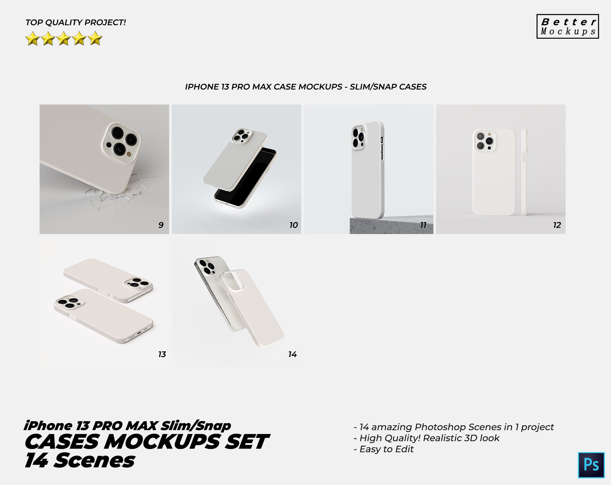 iPhone 13 Pro Max Snap Slim Case Mockup – Bettermockups