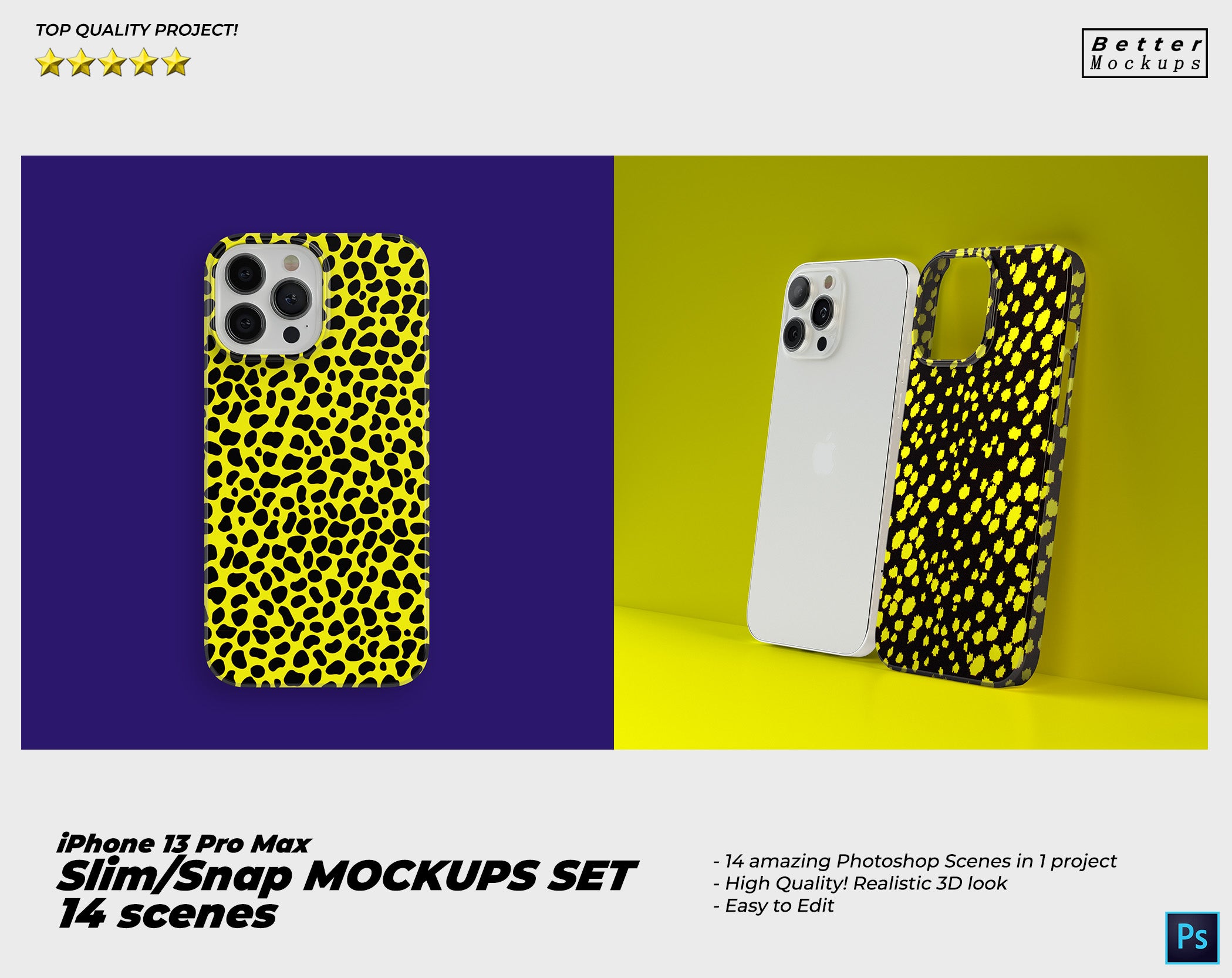 iPhone 13 Pro Max Snap Slim Case Mockup – Bettermockups