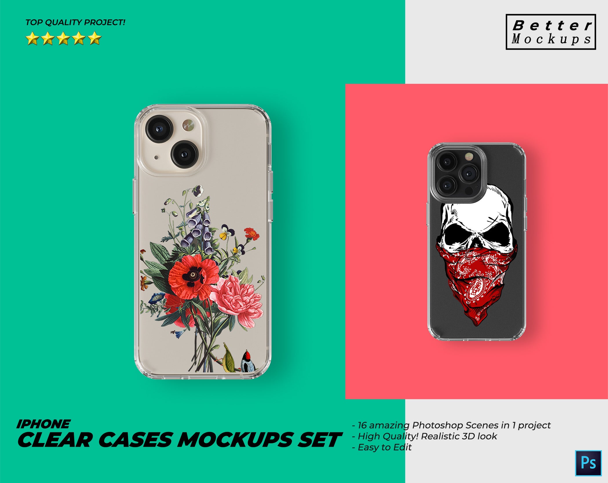 All iPhone Clear TPU Case Mockup – Bettermockups