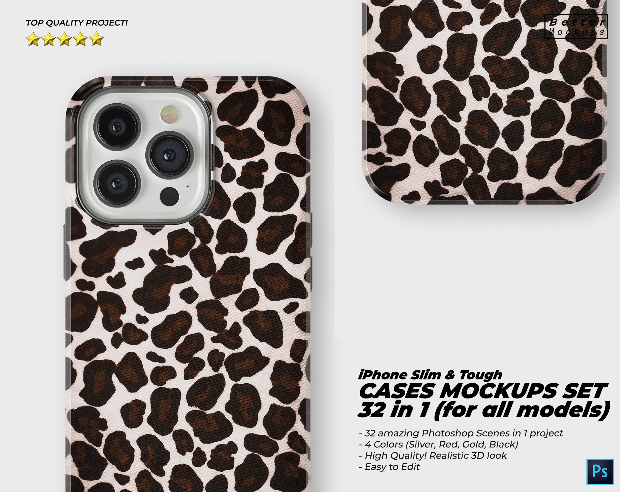 All iPhones Tough & Snap Cases Mockups – Bettermockups