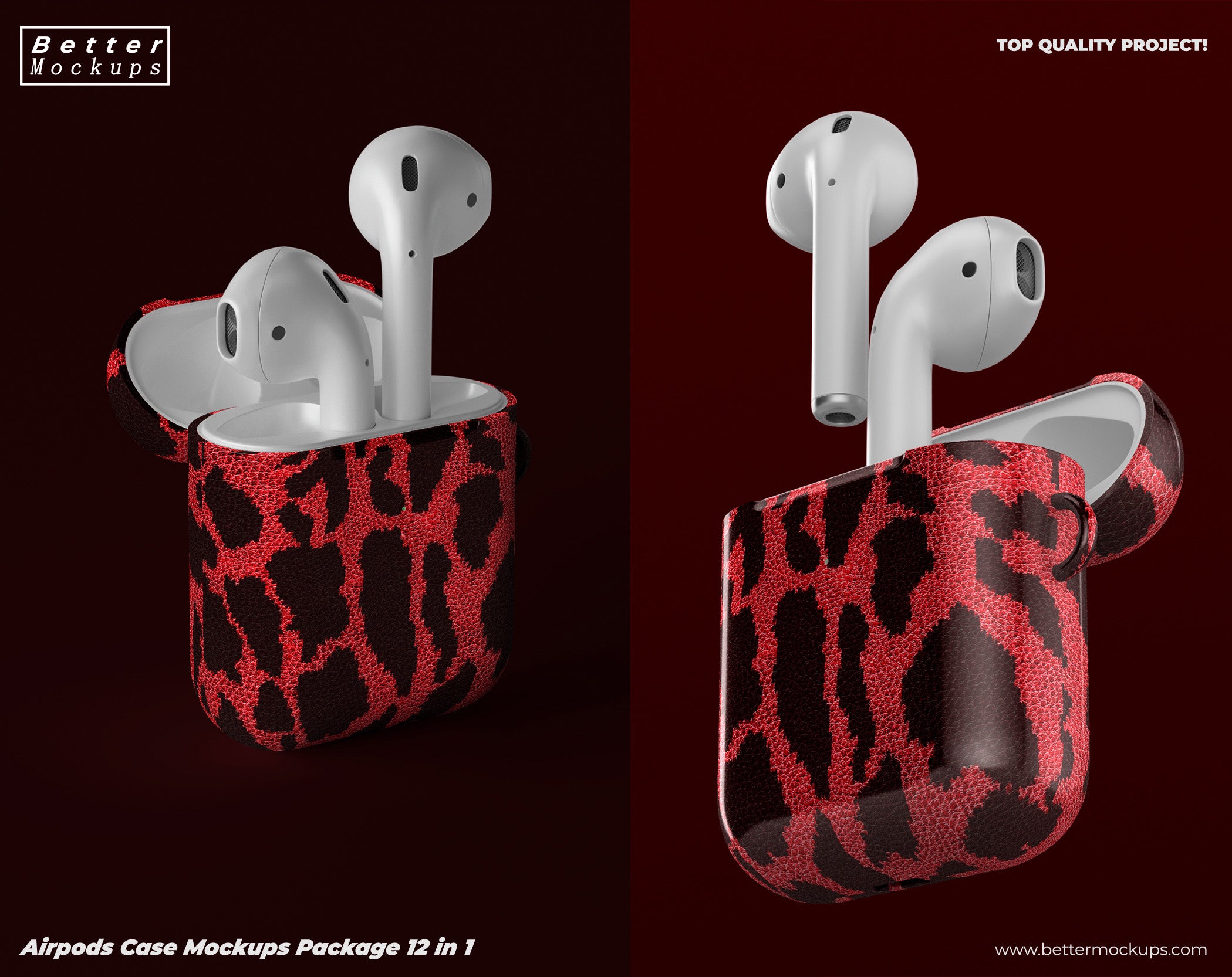 AirPods Case Mockup Package 12 in 1 – Bettermockups