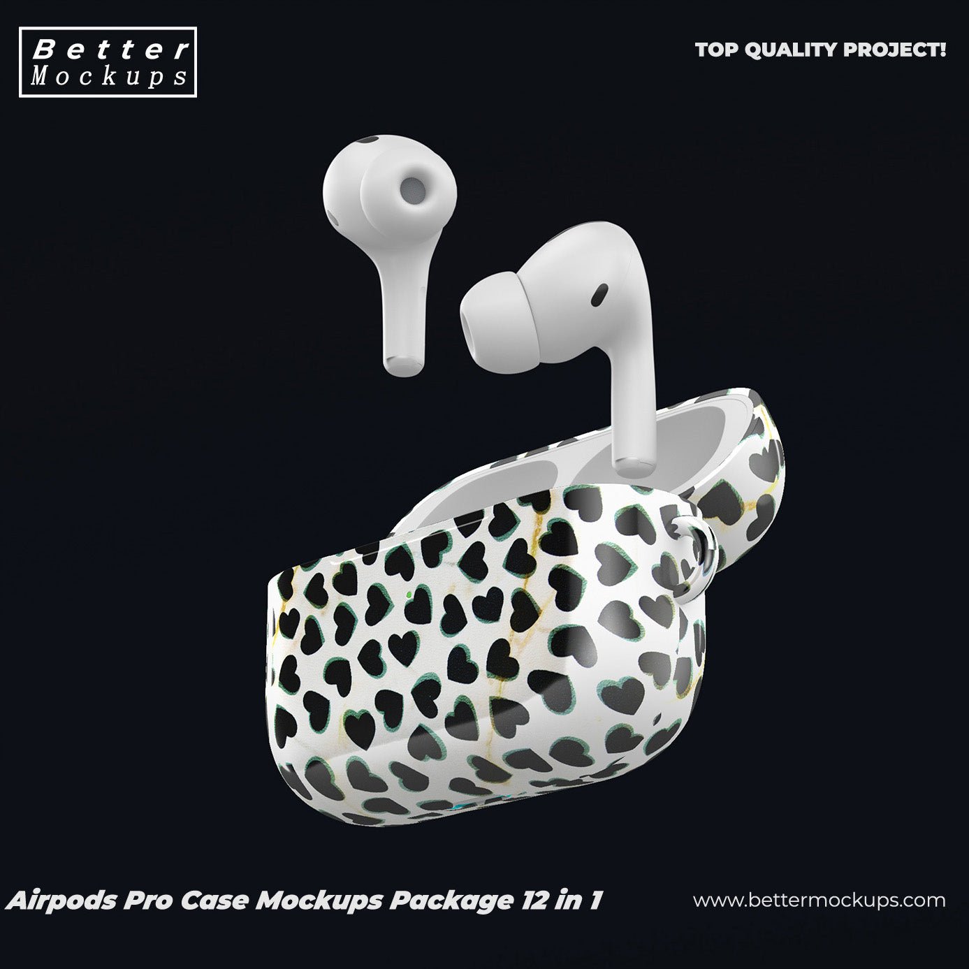 AirPods Pro Case Mockup Package 12 in 1 – Bettermockups