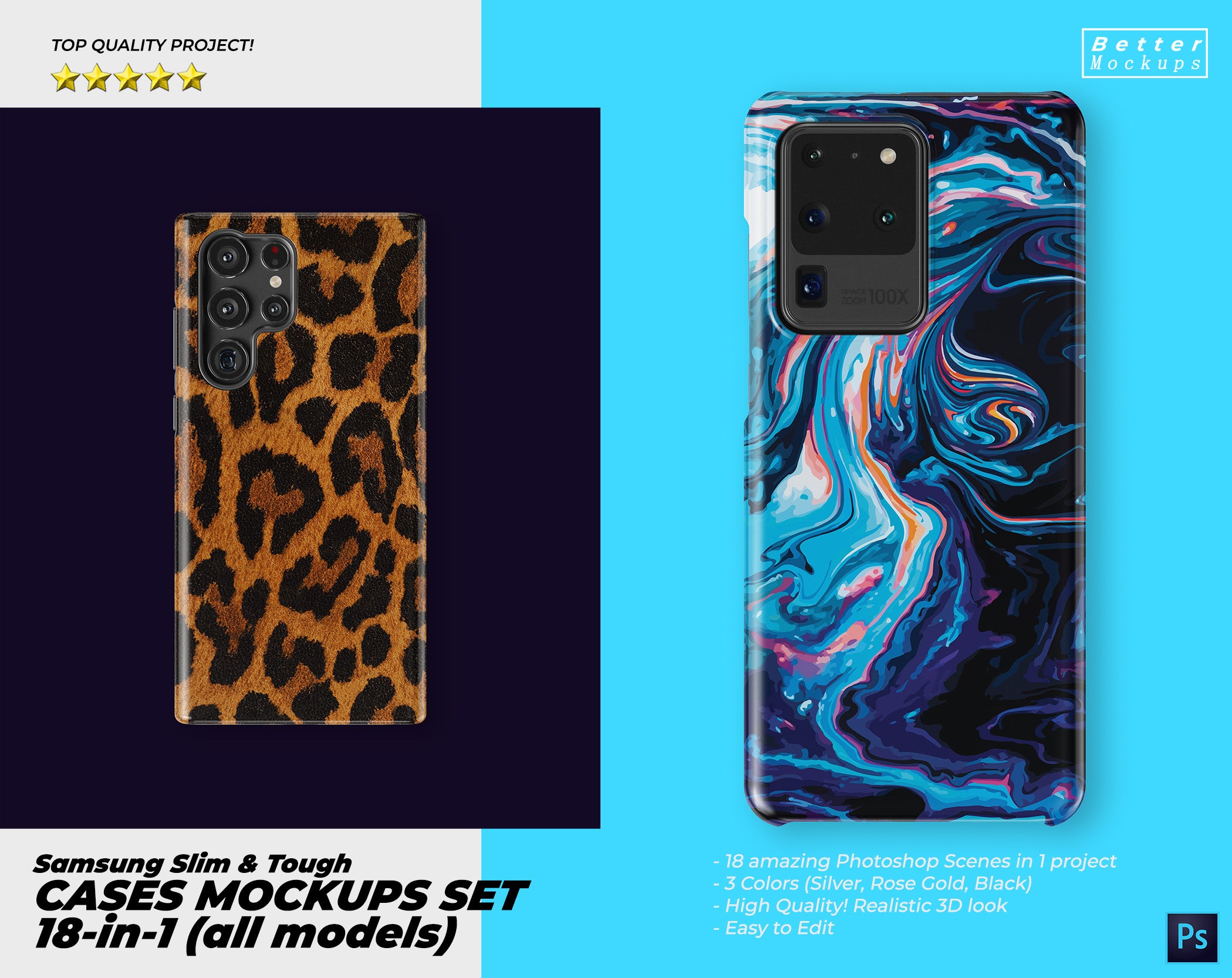 All Samsung Tough & Snap Cases Mockups – Bettermockups