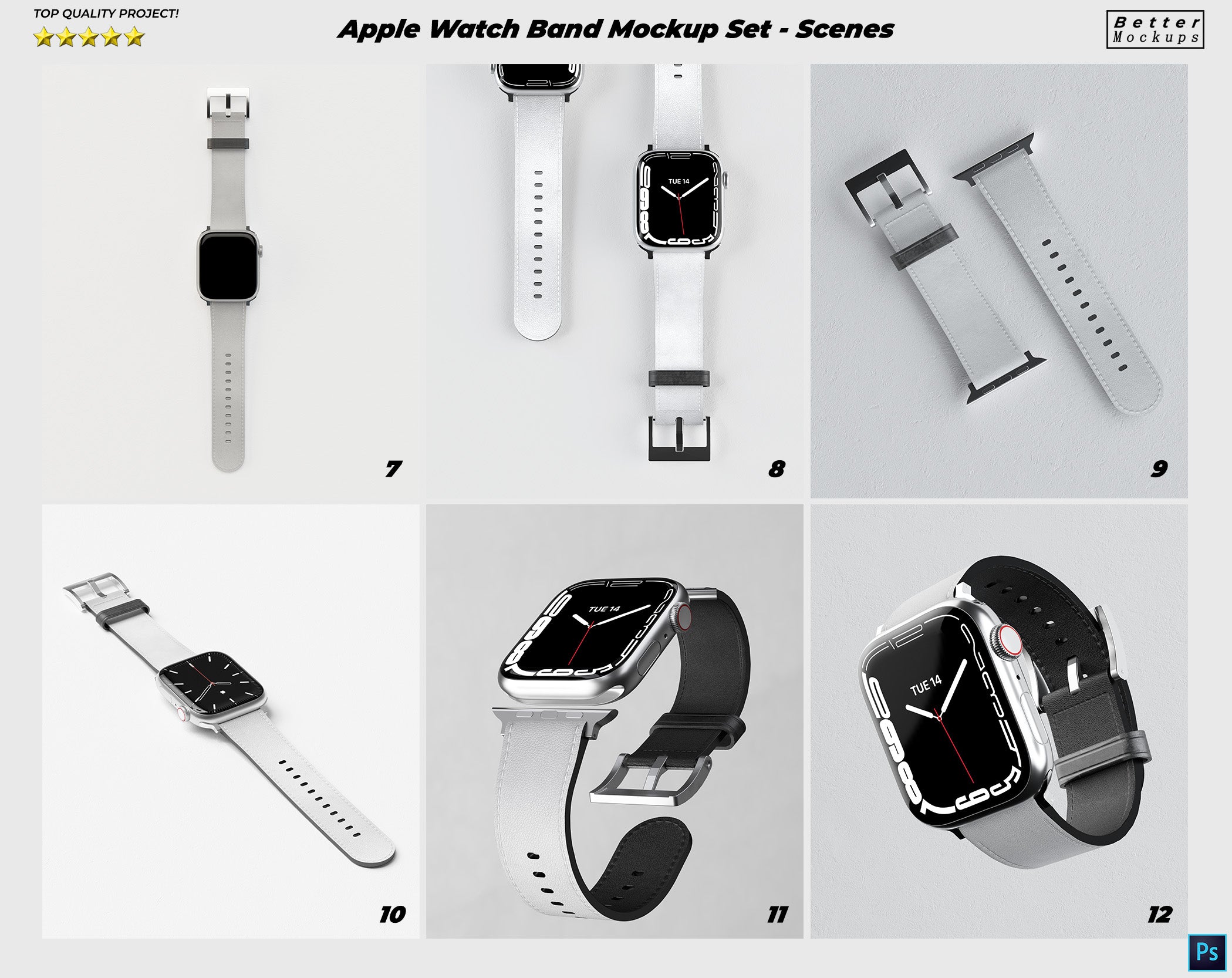 Apple Watch Band Mockup, Watch Strap Mockup Template – Bettermockups