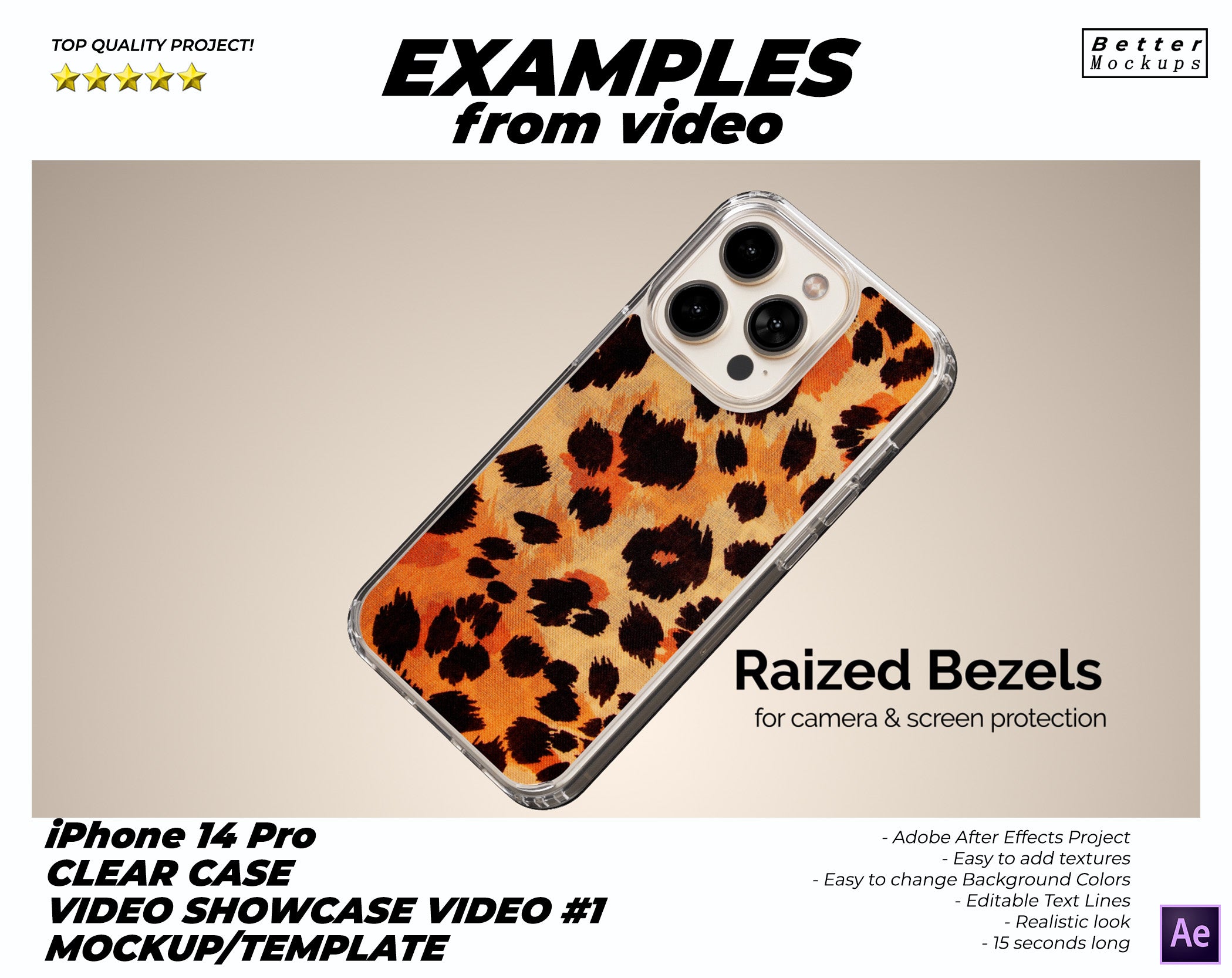 iPhone 14 Pro Clear TPU Case Video Showcase v1 – Bettermockups