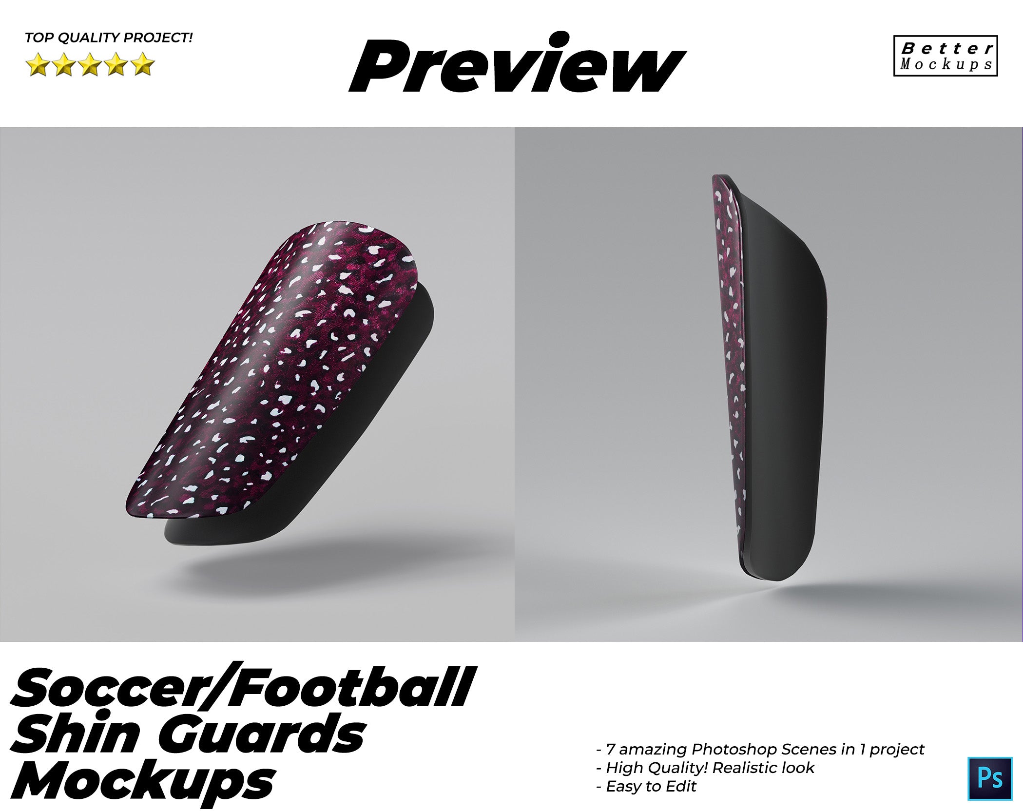 Football Soccer Shin Guards Mockup – Bettermockups