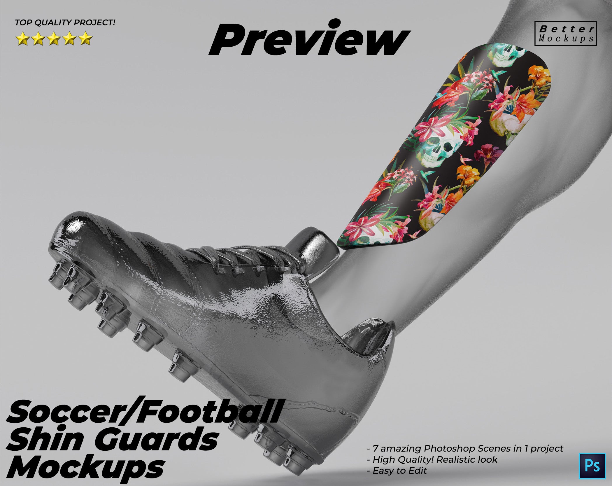 Football Soccer Shin Guards Mockup – Bettermockups