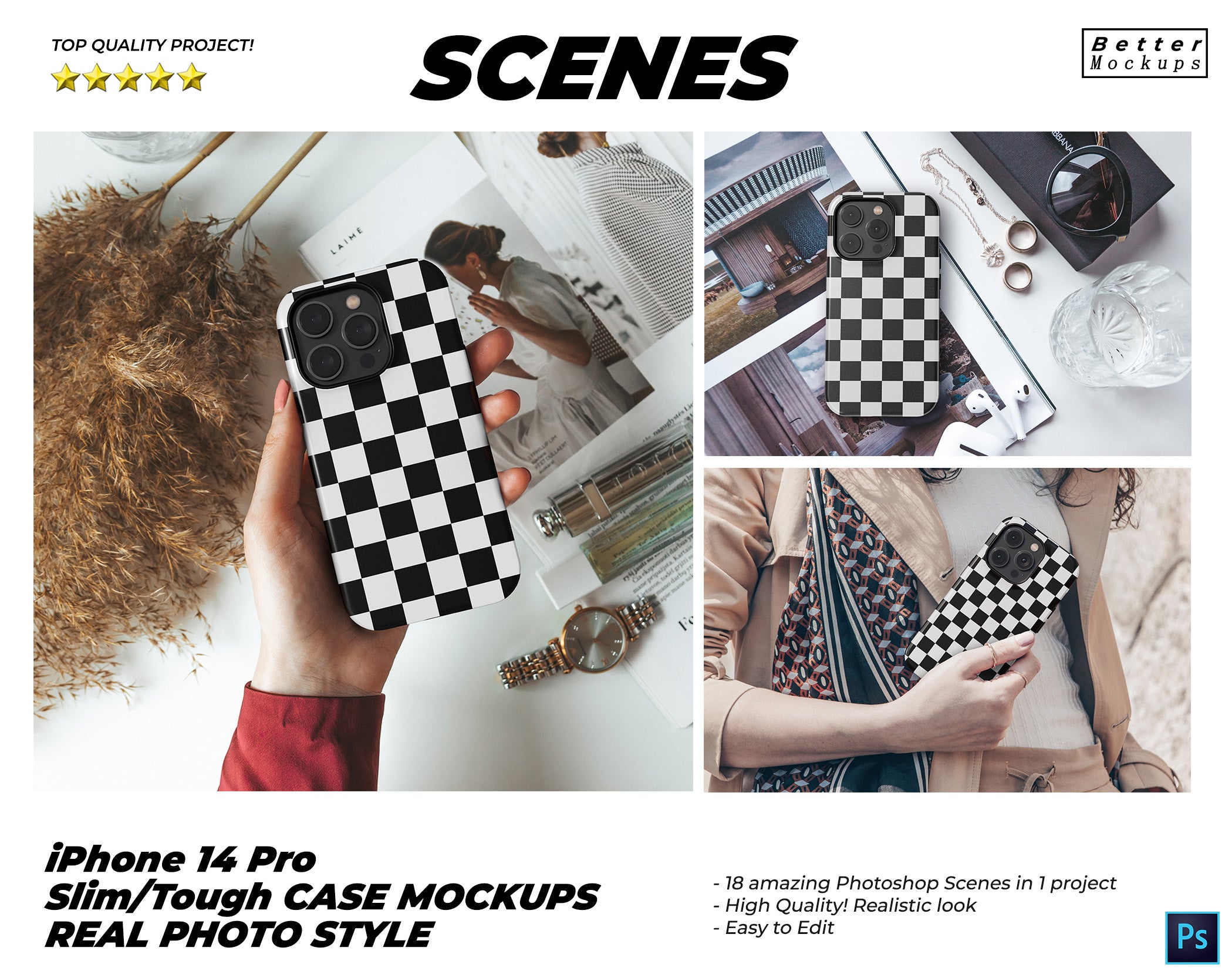 Real Photo Phone Case Mockups Snap Tough Mockups-PSD-Canva – Bettermockups