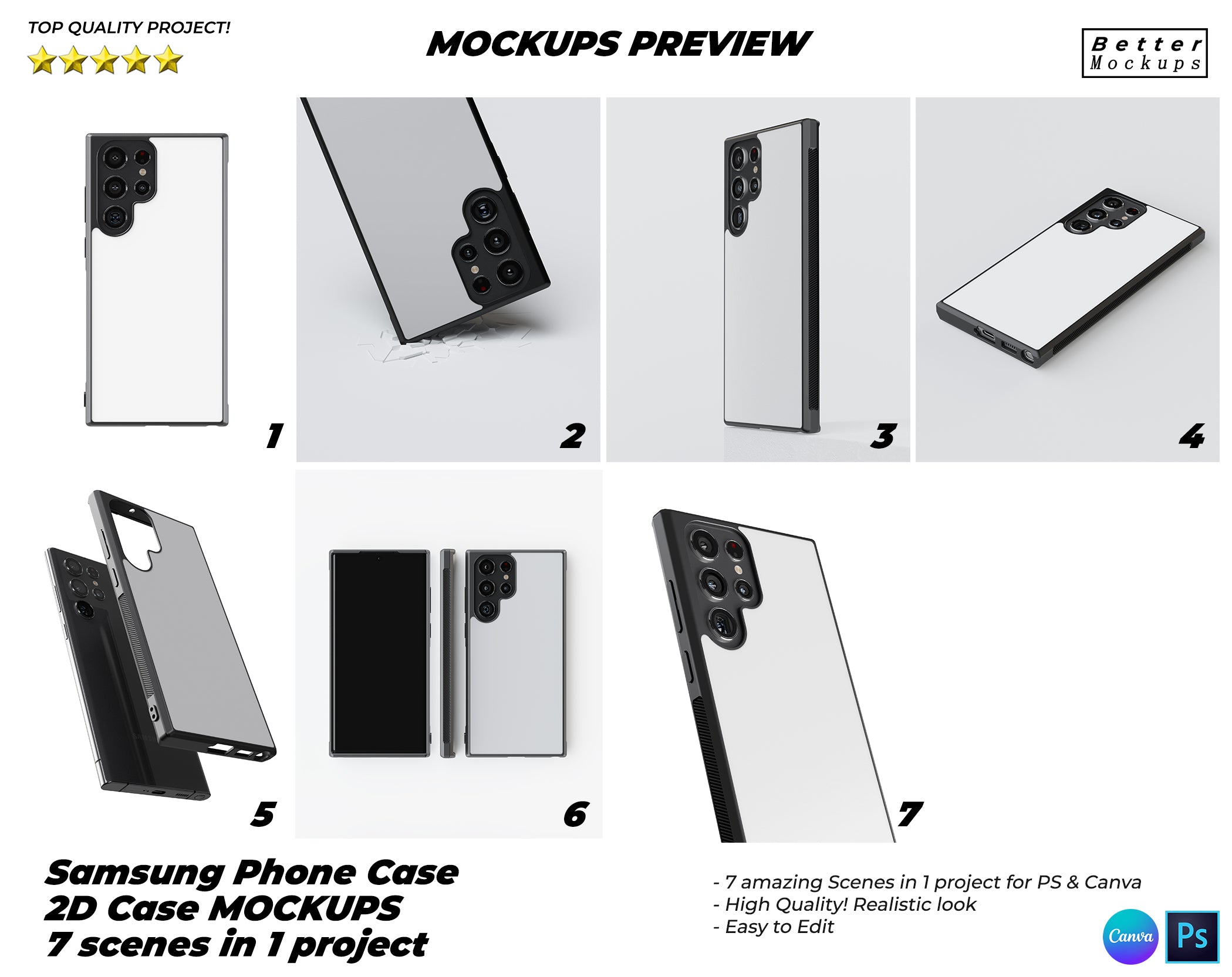 Samsung 2D Case Mockup, 2d Phone Case Mockup – Bettermockups