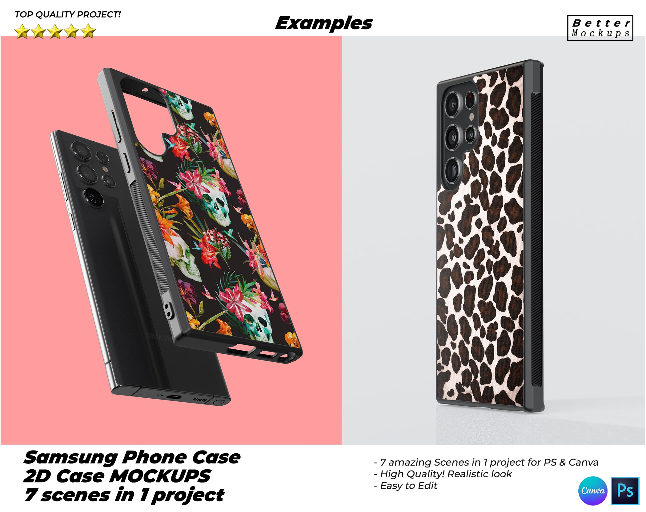 Samsung 2D Case Mockup, 2d Phone Case Mockup – Bettermockups