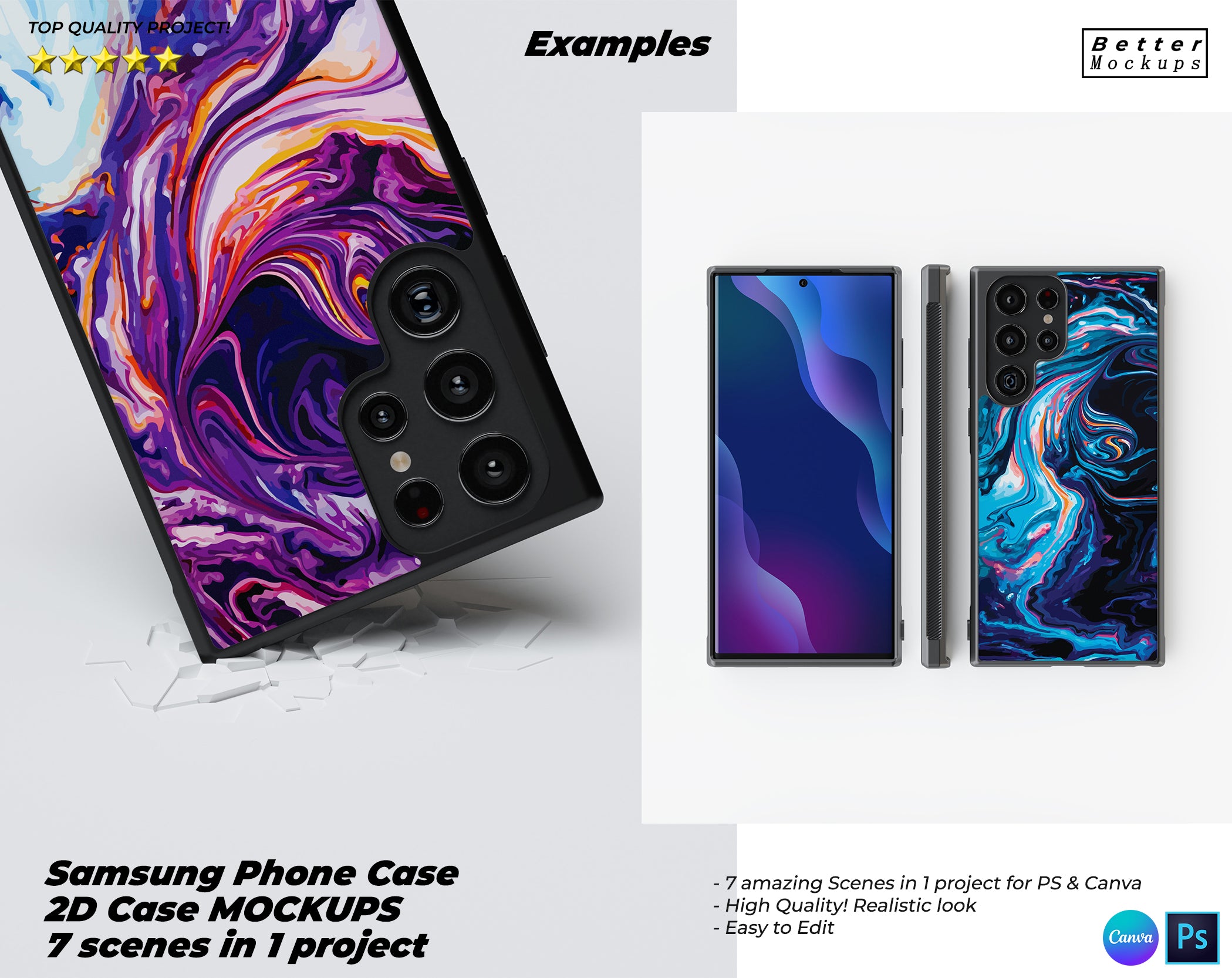 Samsung 2D Case Mockup, 2d Phone Case Mockup – Bettermockups