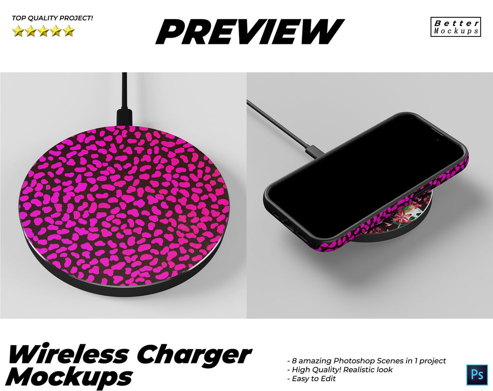 Wireless Charger Mockups – Bettermockups