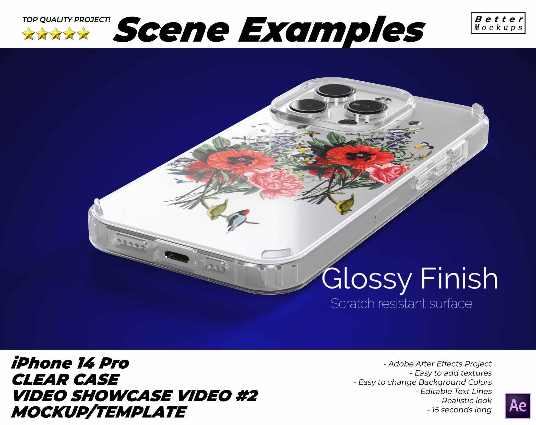 iPhone 14 Pro Clear TPU Case Video Showcase Mockup – Bettermockups