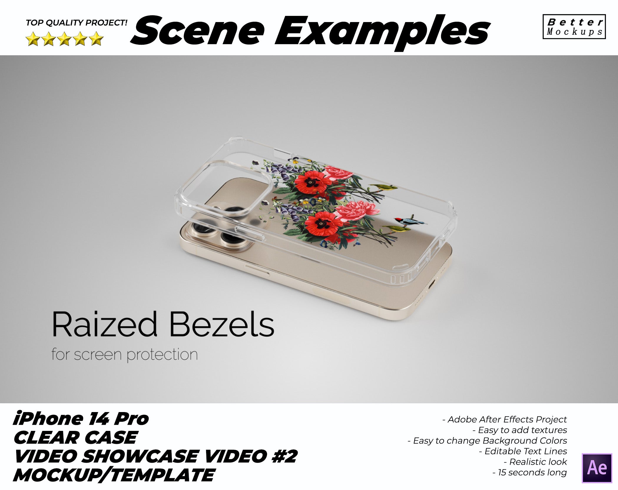 iPhone 14 Pro Clear TPU Case Video Showcase Mockup – Bettermockups
