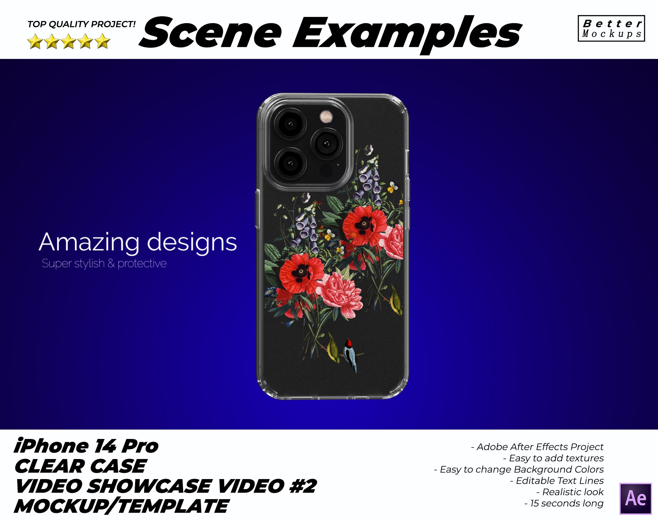 iPhone 14 Pro Clear TPU Case Video Showcase Mockup – Bettermockups