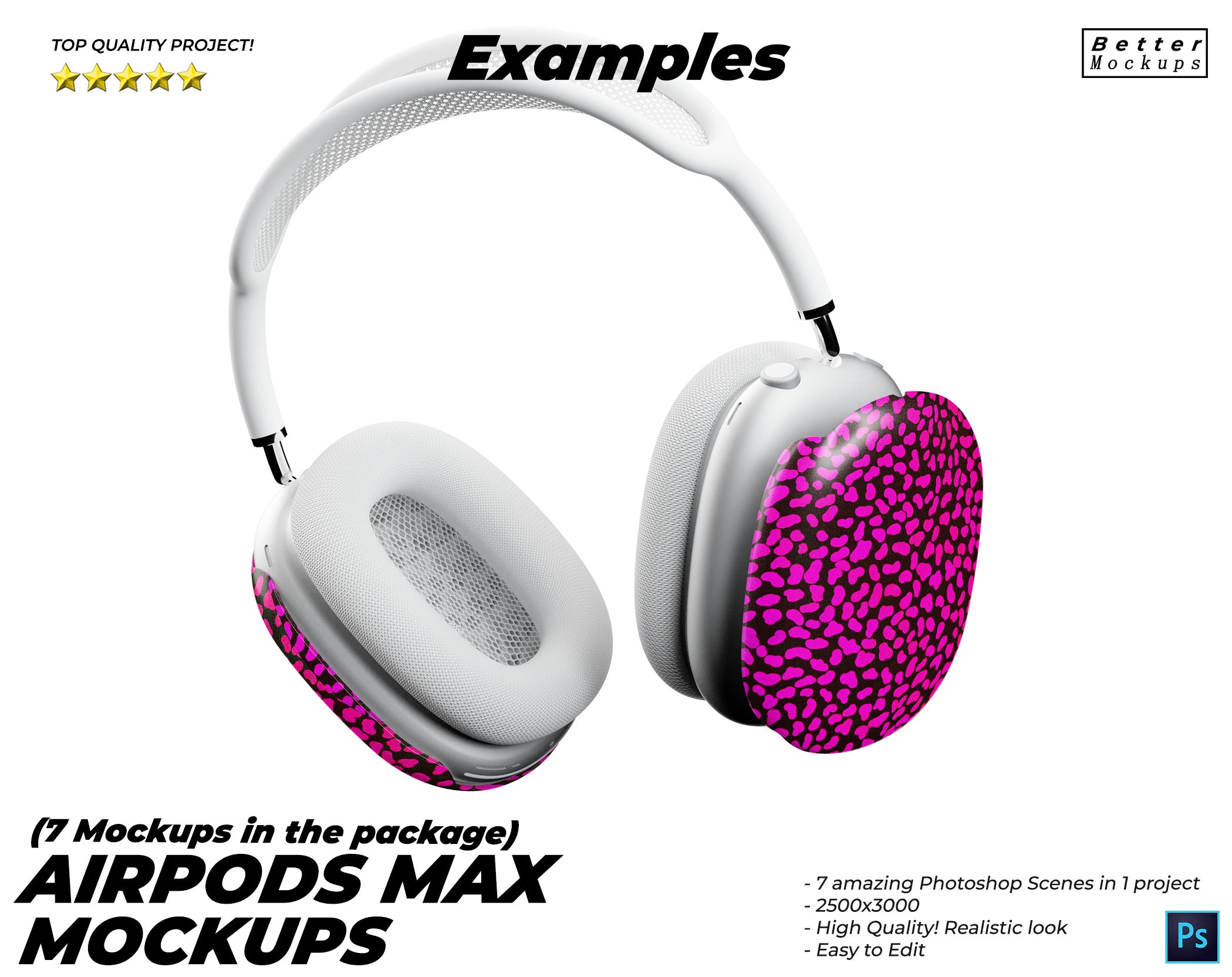 Airpods Max Case Mockups Package 7 Scenes – Bettermockups