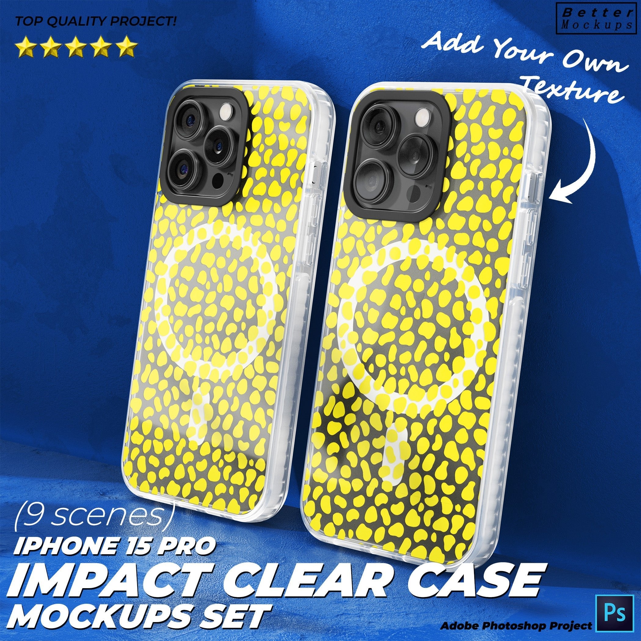 iPhone 15 Pro Impact Case Mockup Magsafe Compatible – Bettermockups