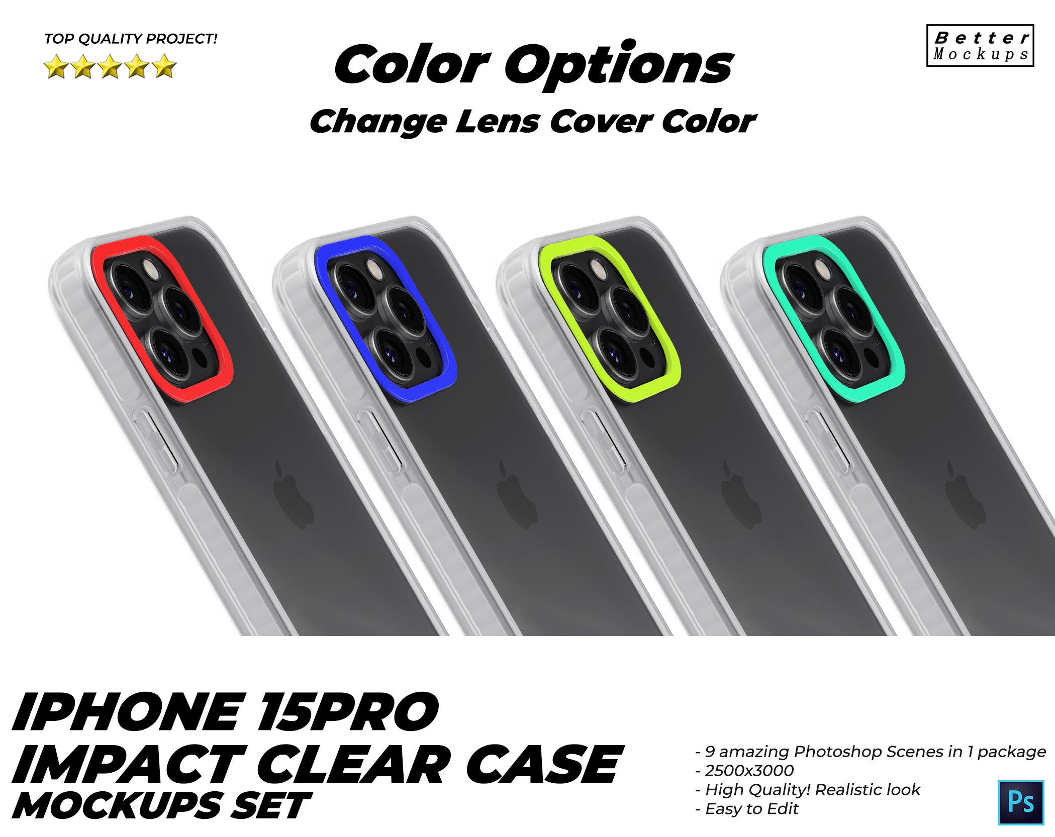 iPhone 15 Pro Impact Case Mockup Magsafe Compatible – Bettermockups