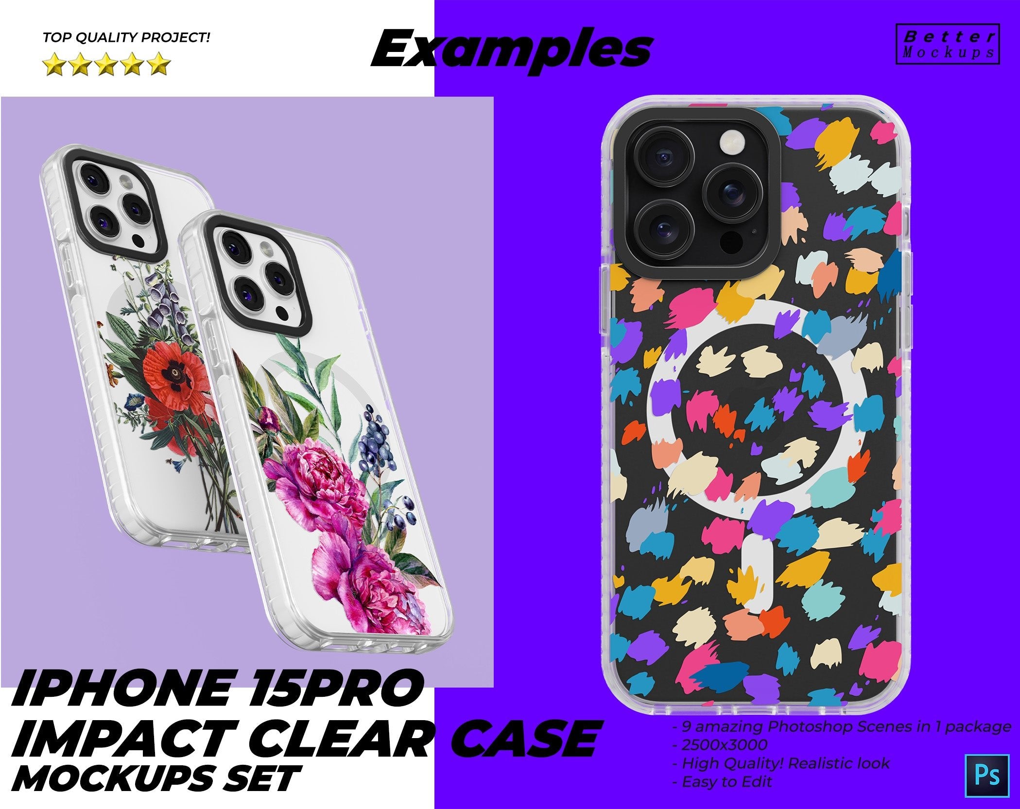 iPhone 15 Pro Impact Case Mockup Magsafe Compatible – Bettermockups