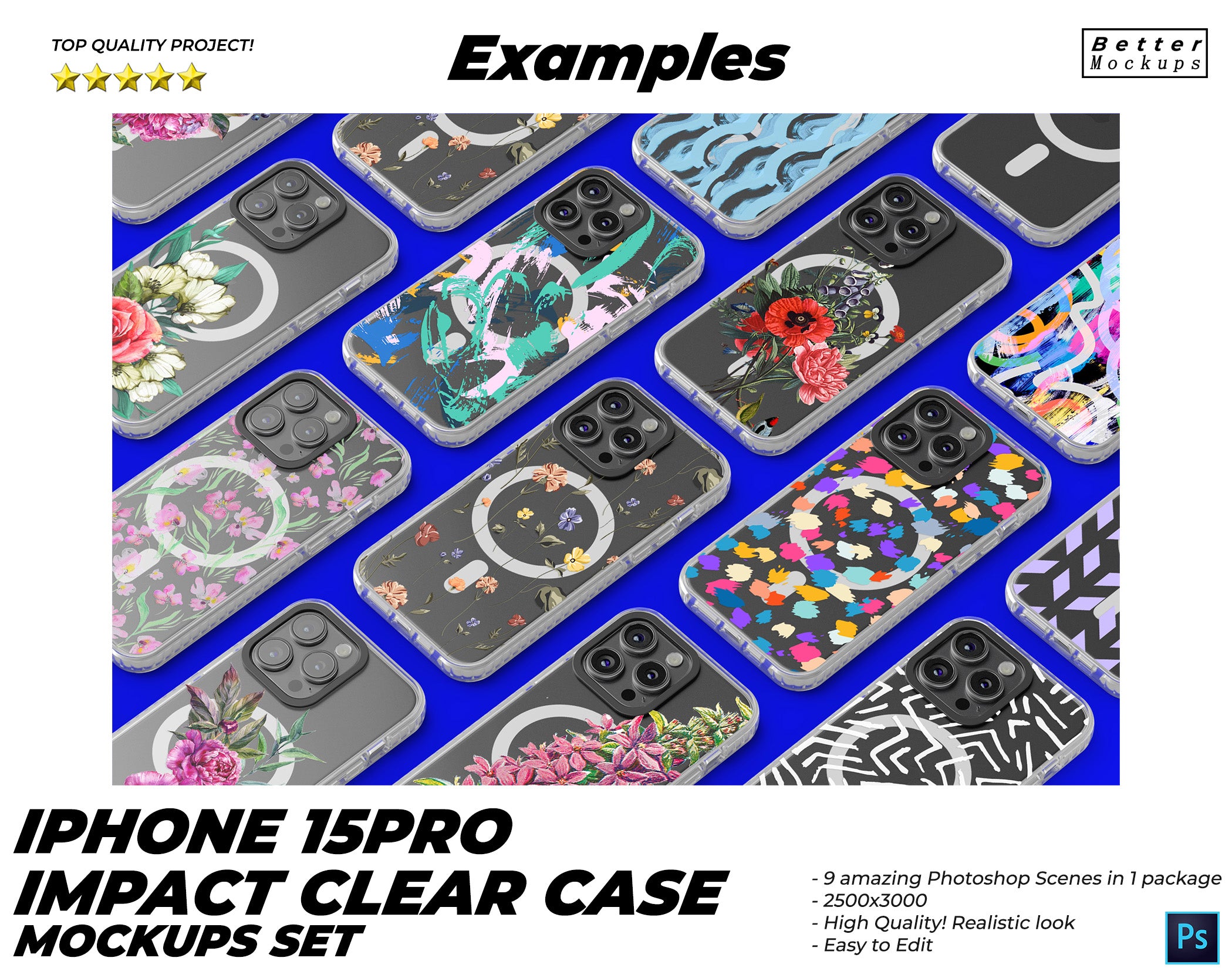 iPhone 15 Pro Impact Case Mockup Magsafe Compatible – Bettermockups