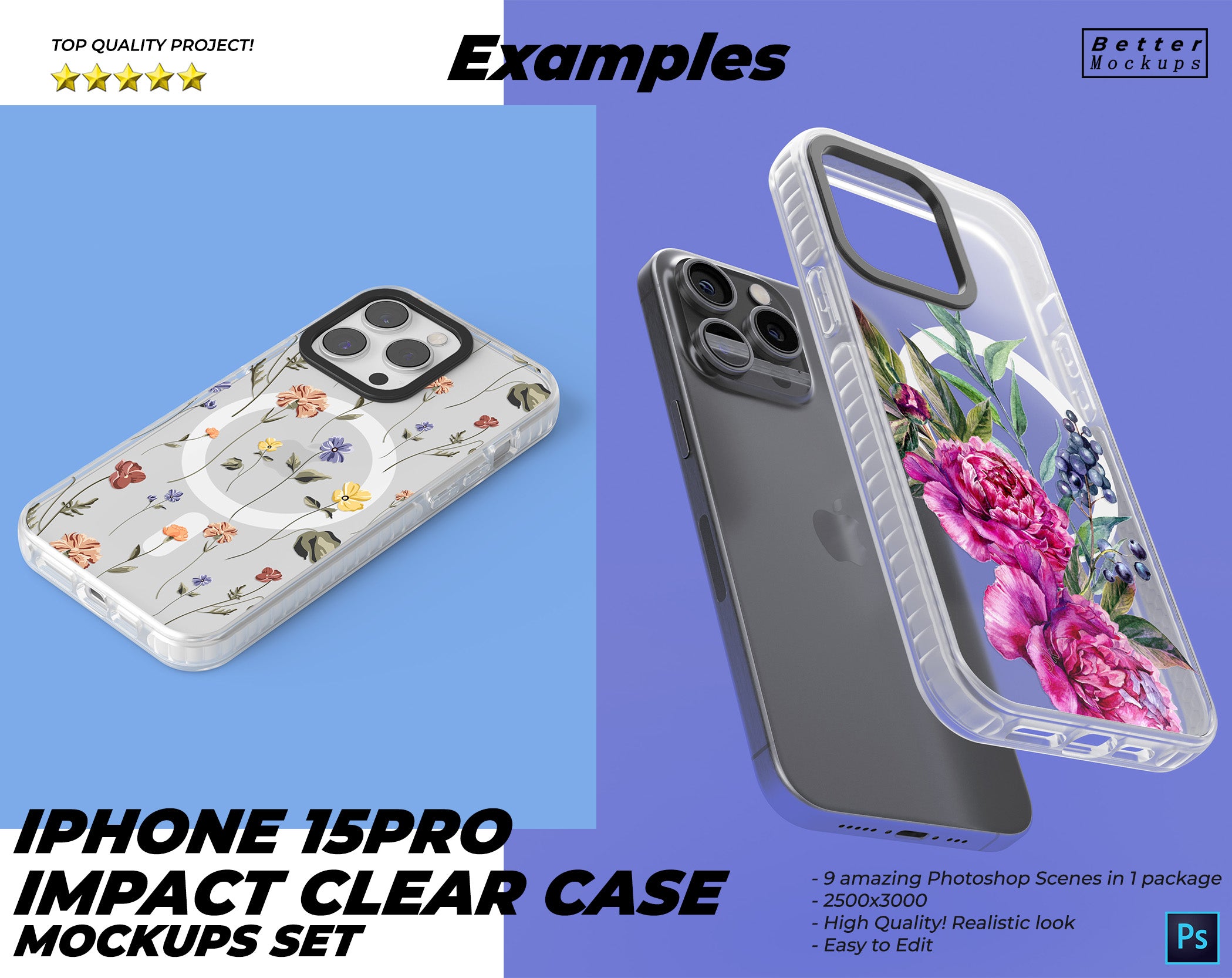 iPhone 15 Pro Impact Case Mockup Magsafe Compatible – Bettermockups