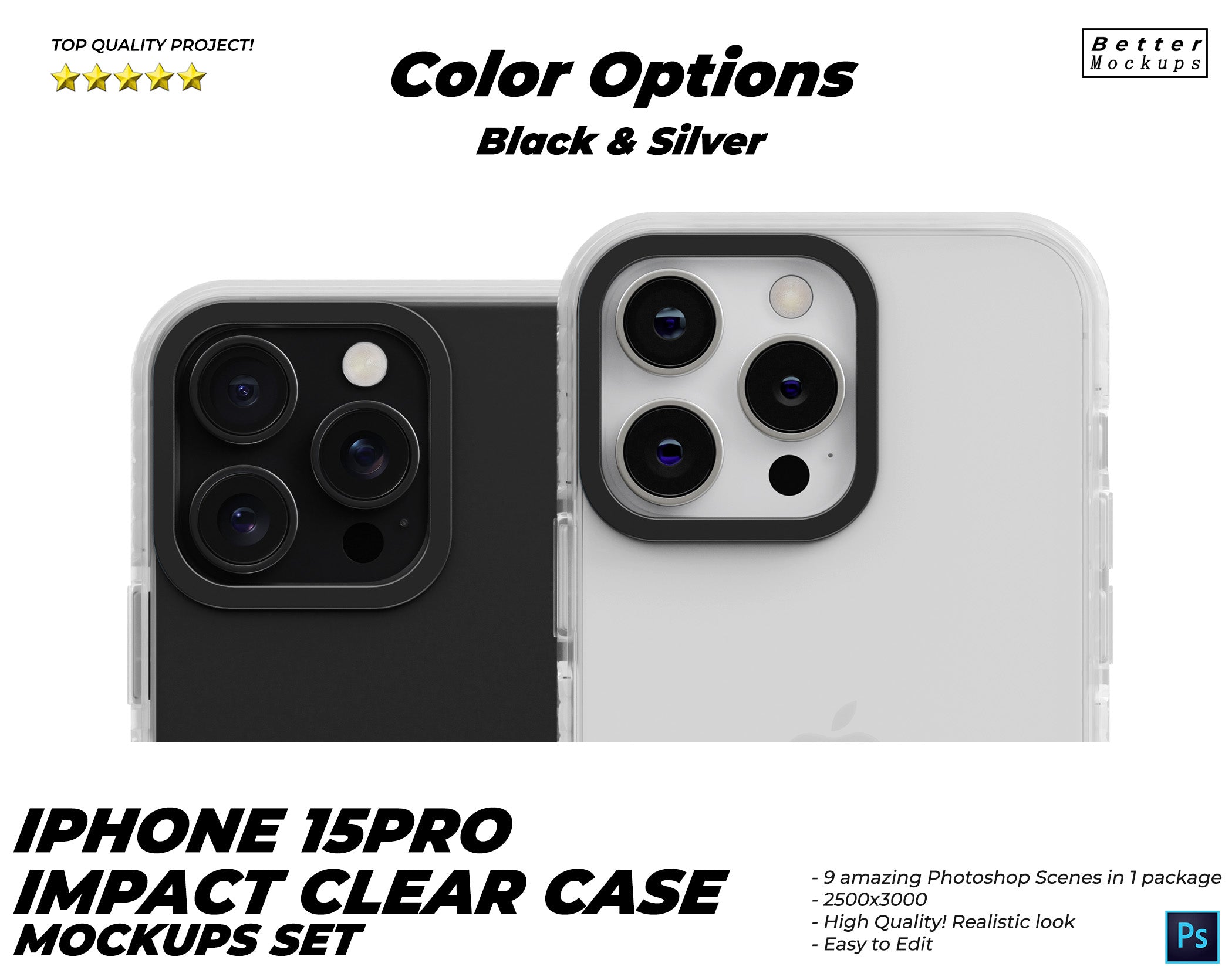 iPhone 15 Pro Impact Case Mockup Magsafe Compatible – Bettermockups