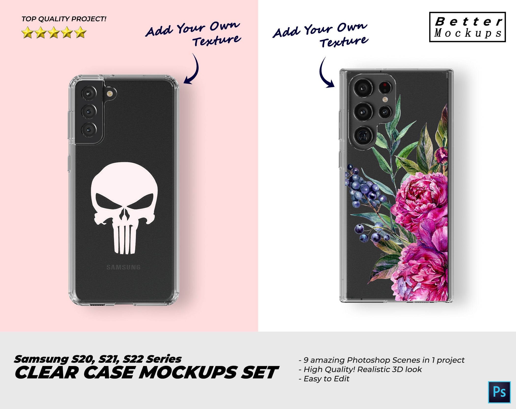 Samsung Clear TPU Case Mockup – Bettermockups